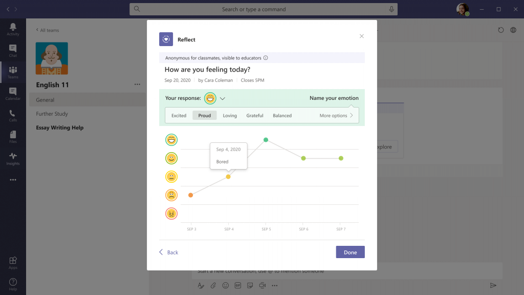 Prioritize student well-being with Reflect in Microsoft Teams – TIOLITA